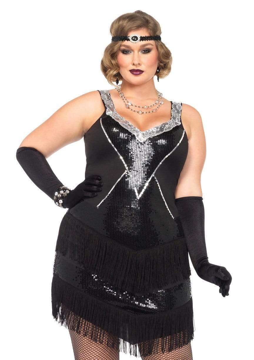 Plus Glamour Flapper Costume, Womens Plus Size Costumes | Leg Avenue