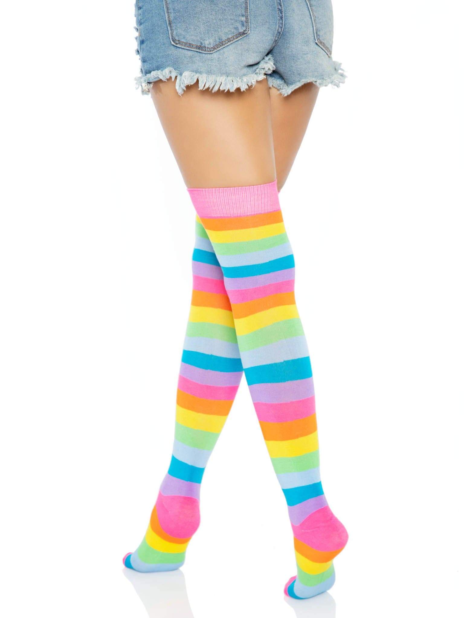 Rainbow Thigh High Stockings, Women's Hosiery | Leg Avenue