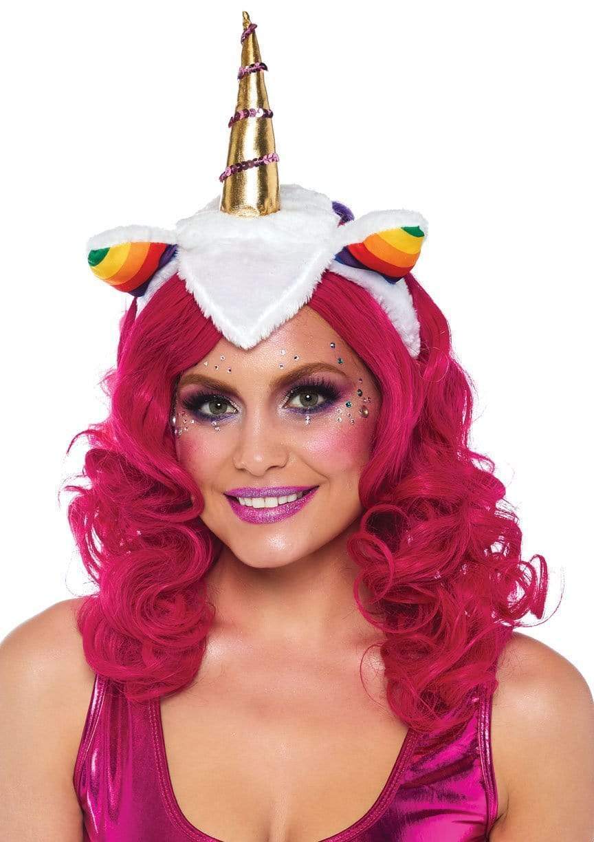 Unicorn Headband with Rainbow Wig For Women | Leg Avenue